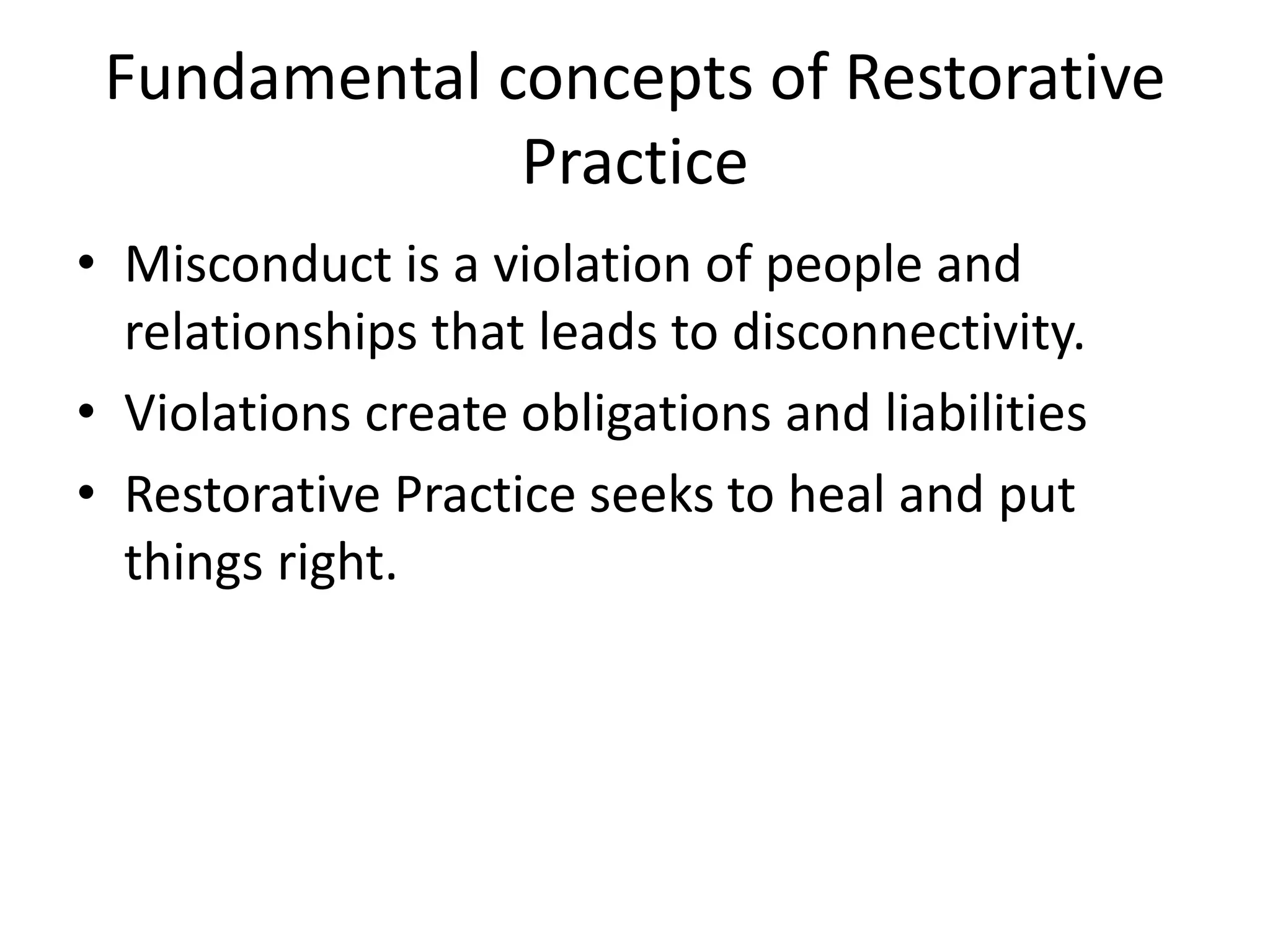 Restorative practice | PPTX