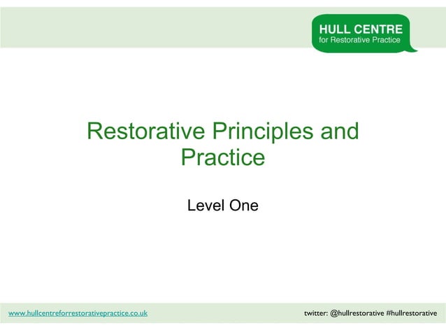Restorative practice level 1 | PPT