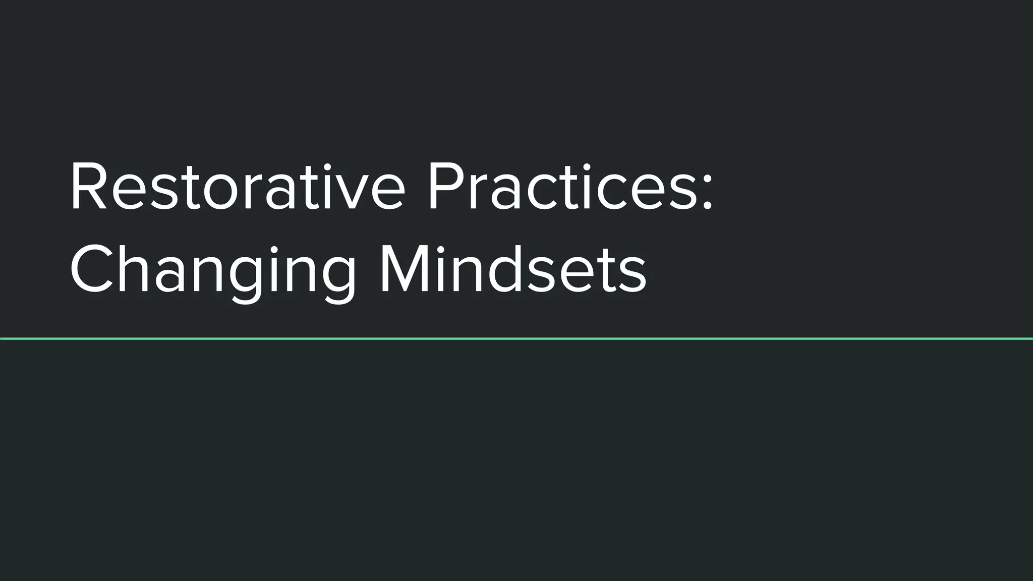 Restorative Practices | PPT