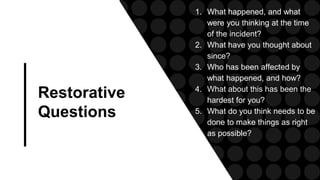 Restorative Practices | PPT