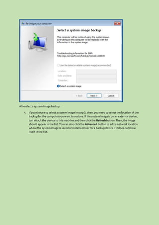 Restore computer to previous date windows 11 | DOCX