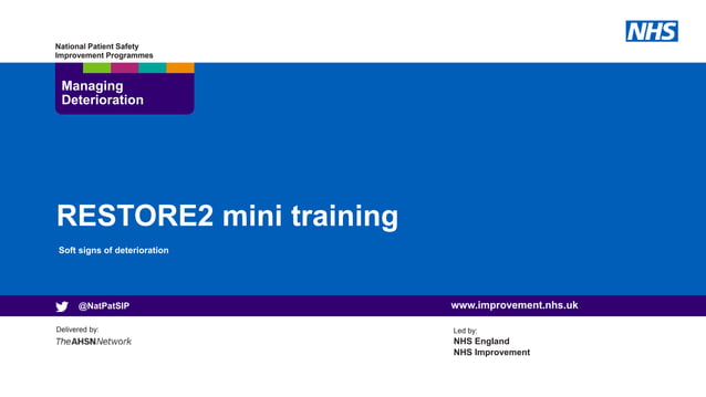 Restore2 mini trainer slides | PPTX | First Aid | Injuries