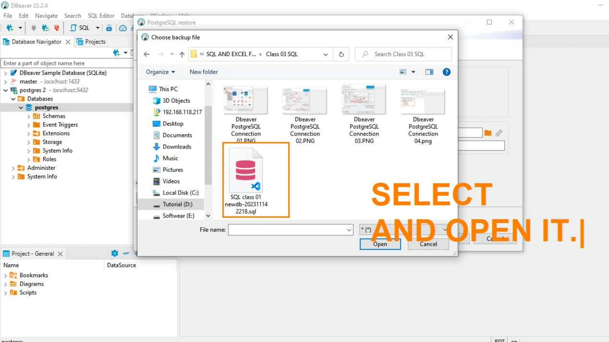 Restore database in Dbeaver .pptx