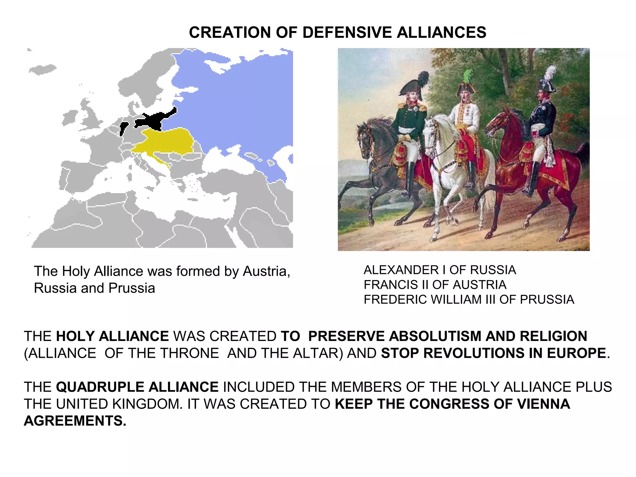 Europe after the French Revolution: Restoration and the revolutions of ...