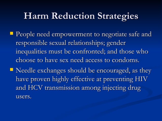 Restoring balance through harm reduction | PPT
