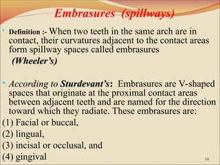 restoring contact and contour classification | PPT