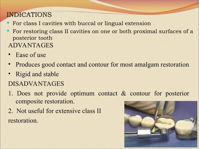 restoring contact and contour classification | PPT