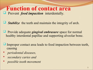 restoring contact and contour classification | PPT