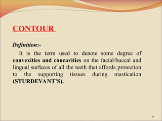 restoring contact and contour classification | PPT