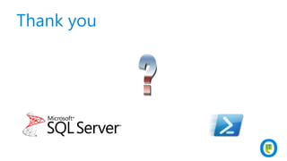 SQL Track: Restoring databases with powershell | PPT