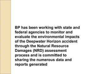 Restoring the environment - Bp Global | PPT