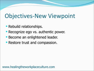 Restoring Trust And Compassion Lwhra | PPT