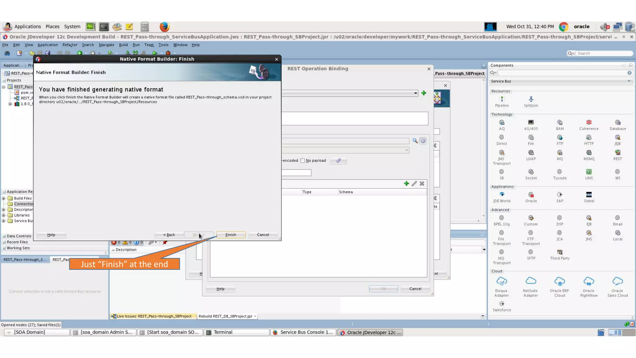 How to create a REST pass through in Oracle Service Bus (OSB) 12c | PPTX