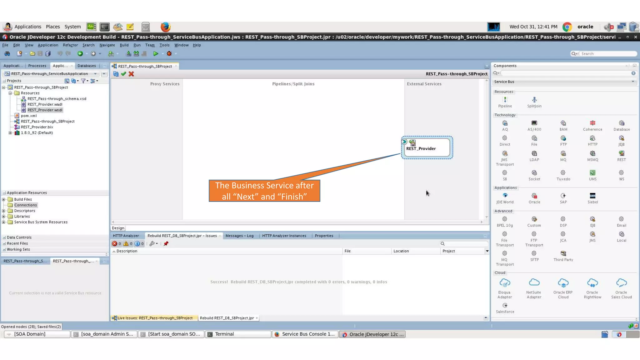How to create a REST pass through in Oracle Service Bus (OSB) 12c | PPTX | Computing ...