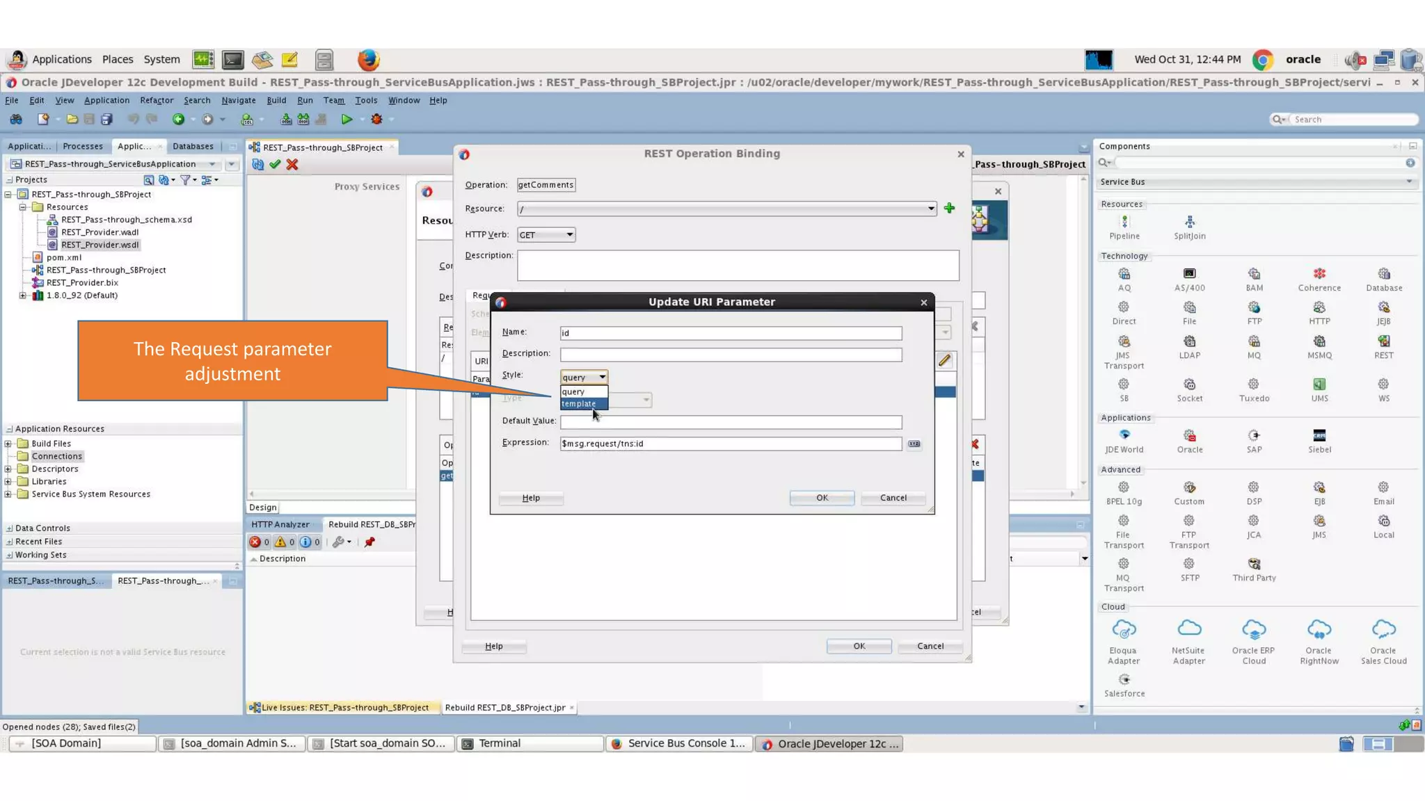 How To Create A Rest Pass Through In Oracle Service Bus Osb 12c Pptx Computing