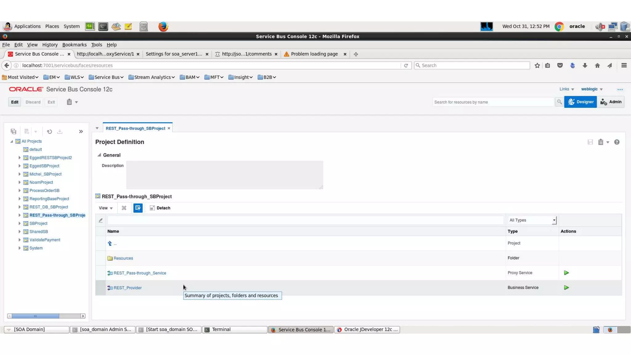 How To Create A Rest Pass Through In Oracle Service Bus Osb 12c