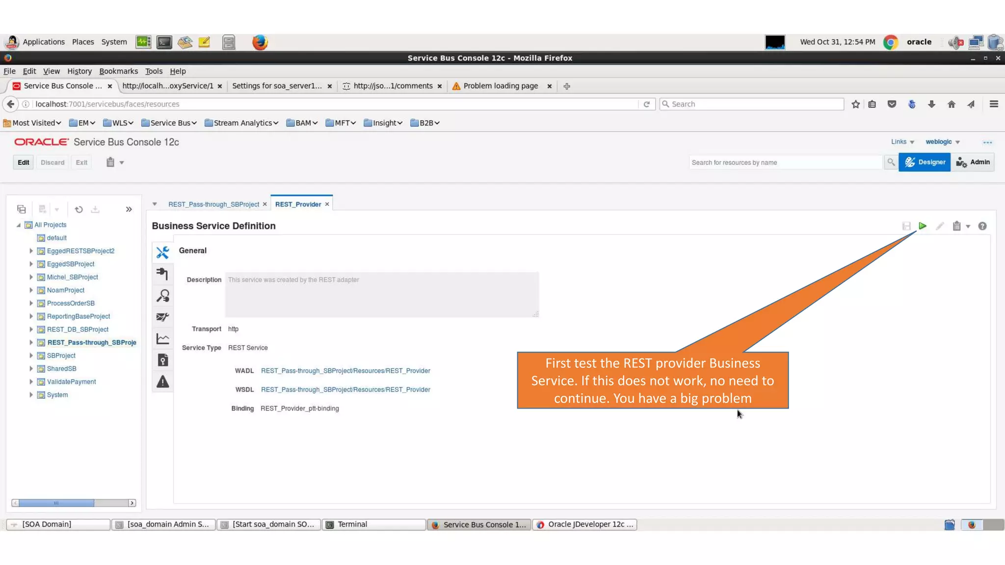 How To Create A Rest Pass Through In Oracle Service Bus Osb 12c