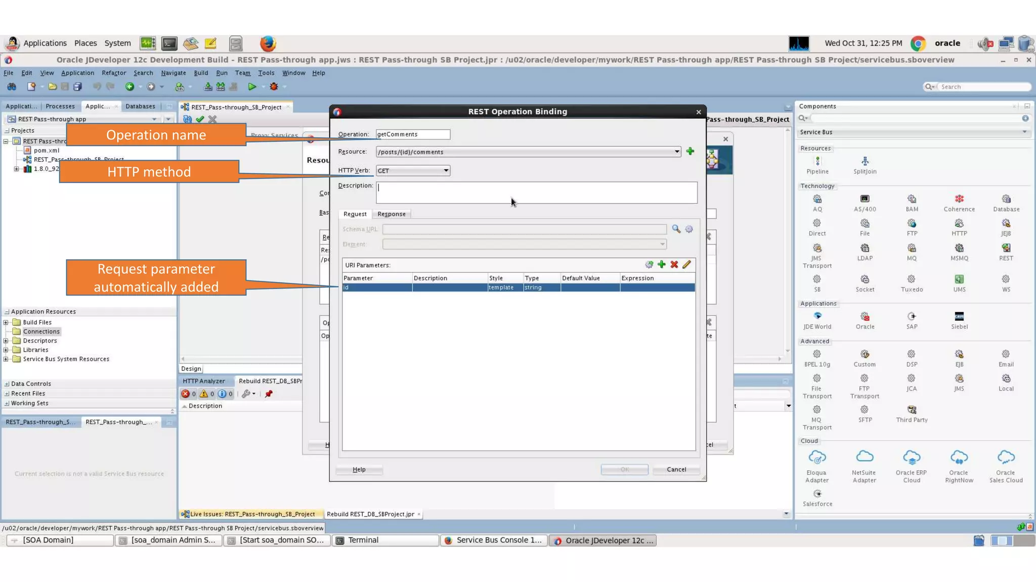 How to create a REST pass through in Oracle Service Bus (OSB) 12c | PPTX