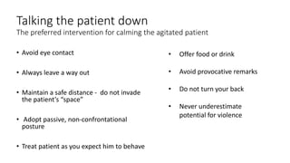 Restraining An Agitated Patient | PPTX