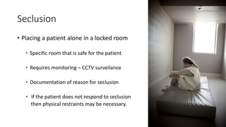 Restraining An Agitated Patient | PPTX