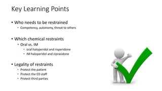 Restraining An Agitated Patient | PPTX