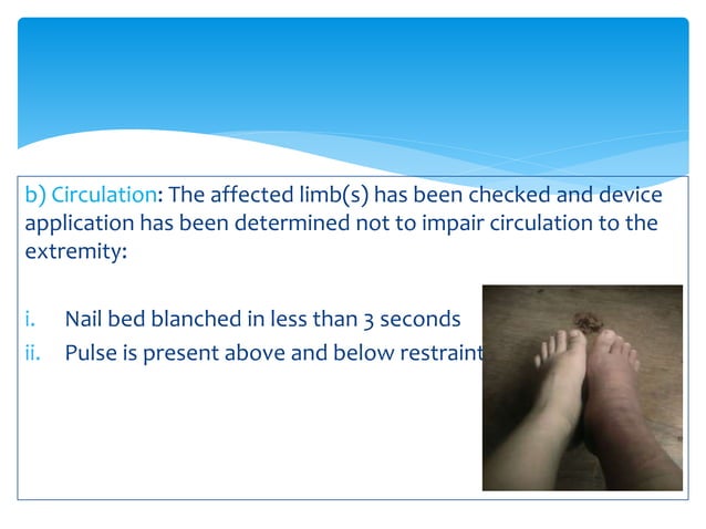 Restrain policy | PPTX | First Aid | Injuries
