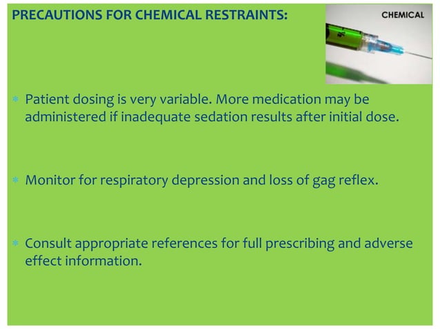 Restrain policy | PPTX | First Aid | Injuries