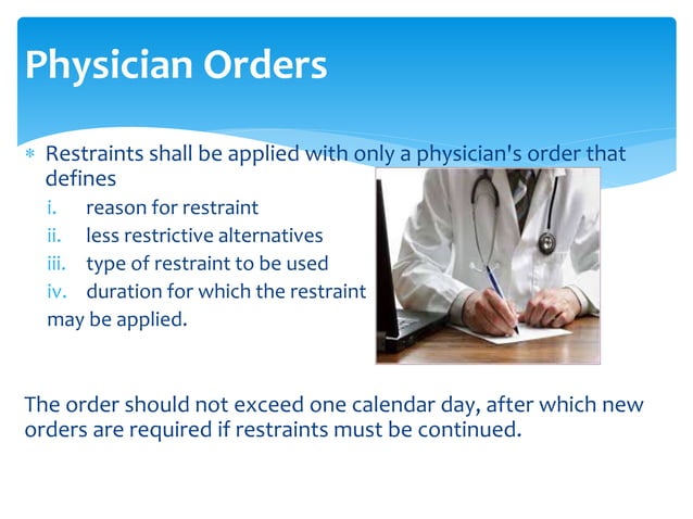 Restrain policy | PPTX | First Aid | Injuries