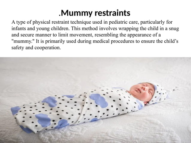 pediatric restraint class for Bsc nursing | PPTX