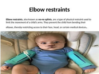 pediatric restraint class for Bsc nursing | PPTX