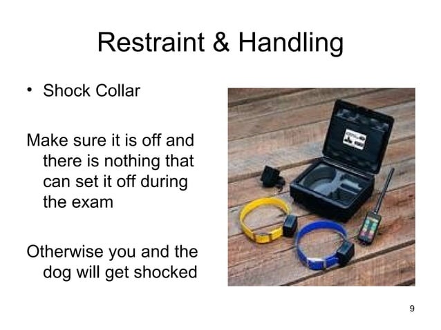 Restraint Handling Dog Collars | PPT