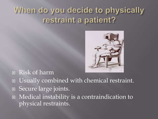 Restraint Options for the Agitated Patient | PPTX
