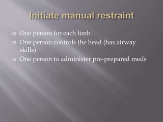 Restraint Options for the Agitated Patient | PPTX
