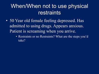 Restraint policy | PPTX