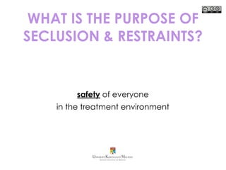 Seclusion and Restraints | PDF
