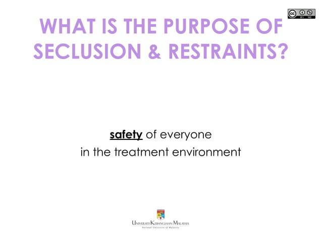 Seclusion and Restraints | PDF