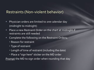 Restraints | PPTX | First Aid | Injuries