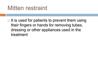Mitten Restraint