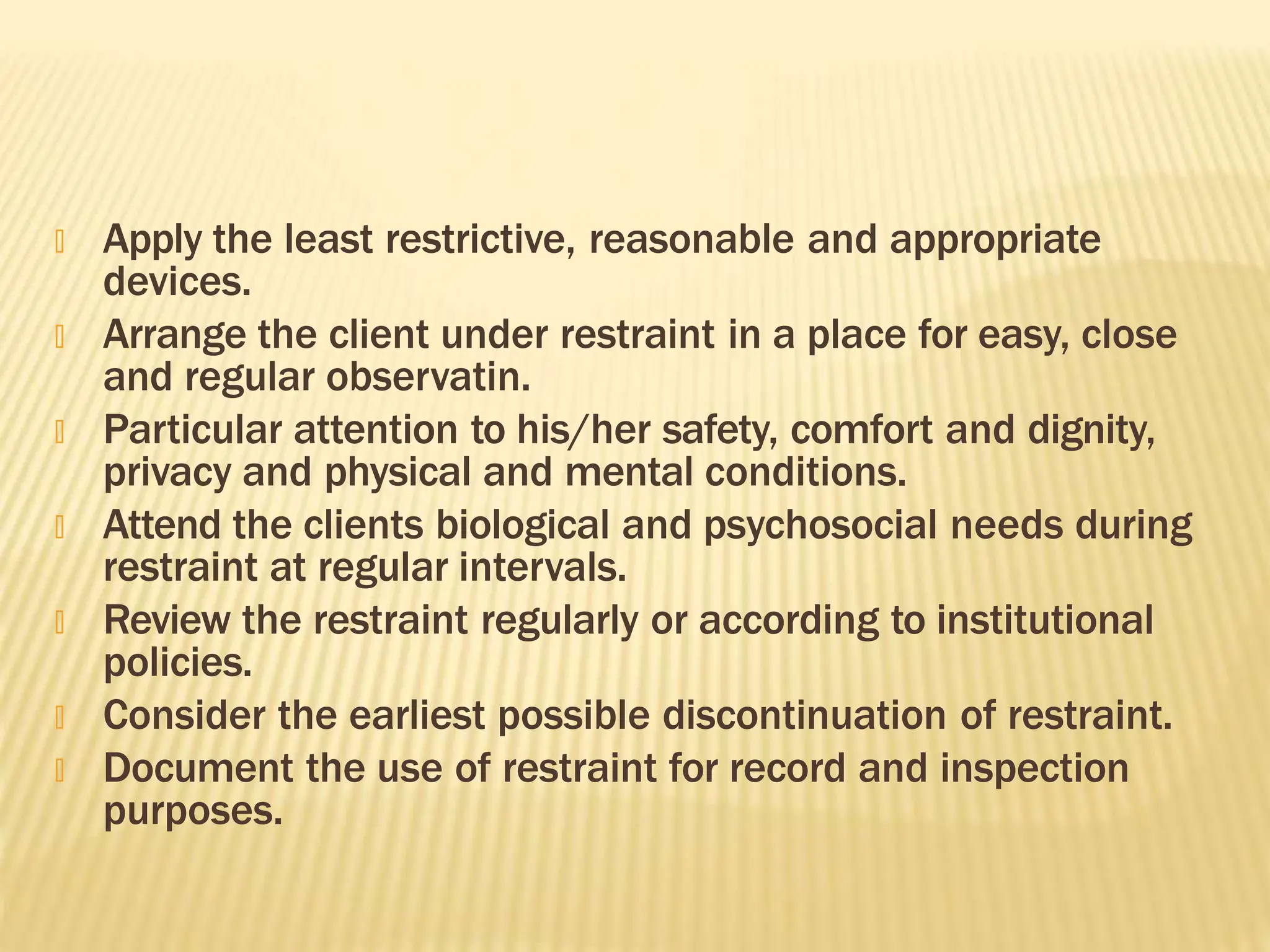RESTRAINTS AND SEAFTY DEVICES IN NURSING | PPTX