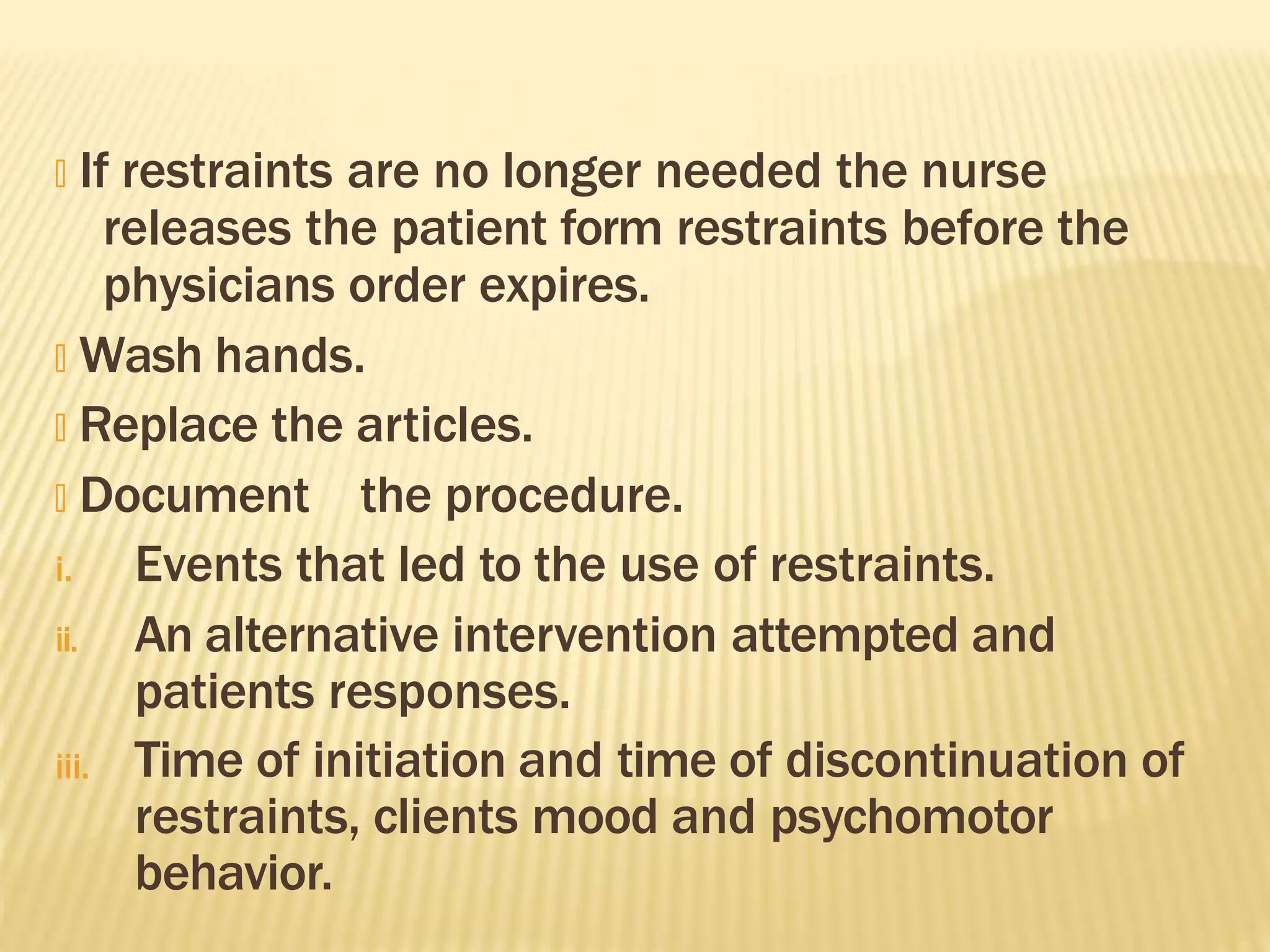 RESTRAINTS AND SEAFTY DEVICES IN NURSING | PPTX