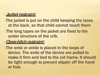RESTRAINTS AND SEAFTY DEVICES IN NURSING | PPTX