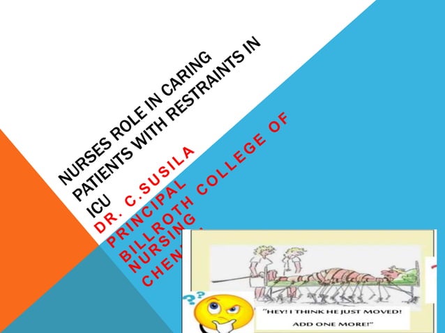 Nursing care of patients with RESTRAINTS.pptx | First Aid | Injuries