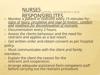 RESTRAINTS.pptx.............................................. | PPT