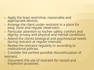 RESTRAINTS.pptx.............................................. | PPTX