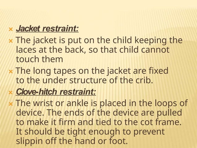RESTRAINTS.pptx.............................................. | PPTX