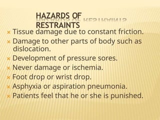 RESTRAINTS.pptx.............................................. | PPTX