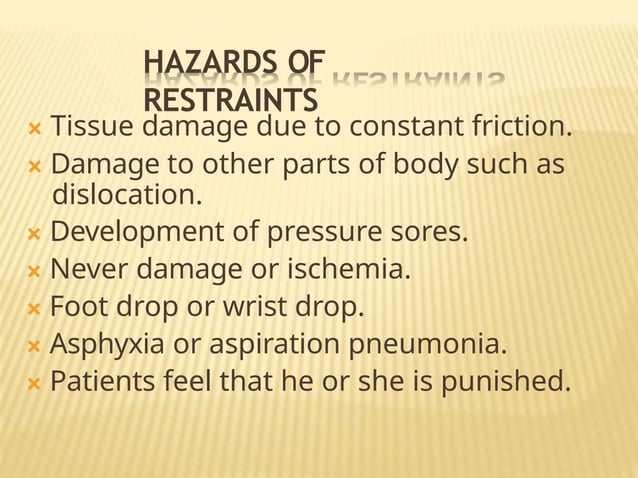 RESTRAINTS.pptx.............................................. | PPTX