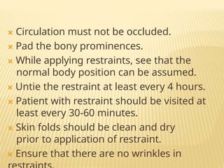 RESTRAINTS.pptx.............................................. | PPTX