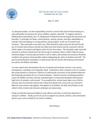Restraints and Seclusion Resources | PDF
