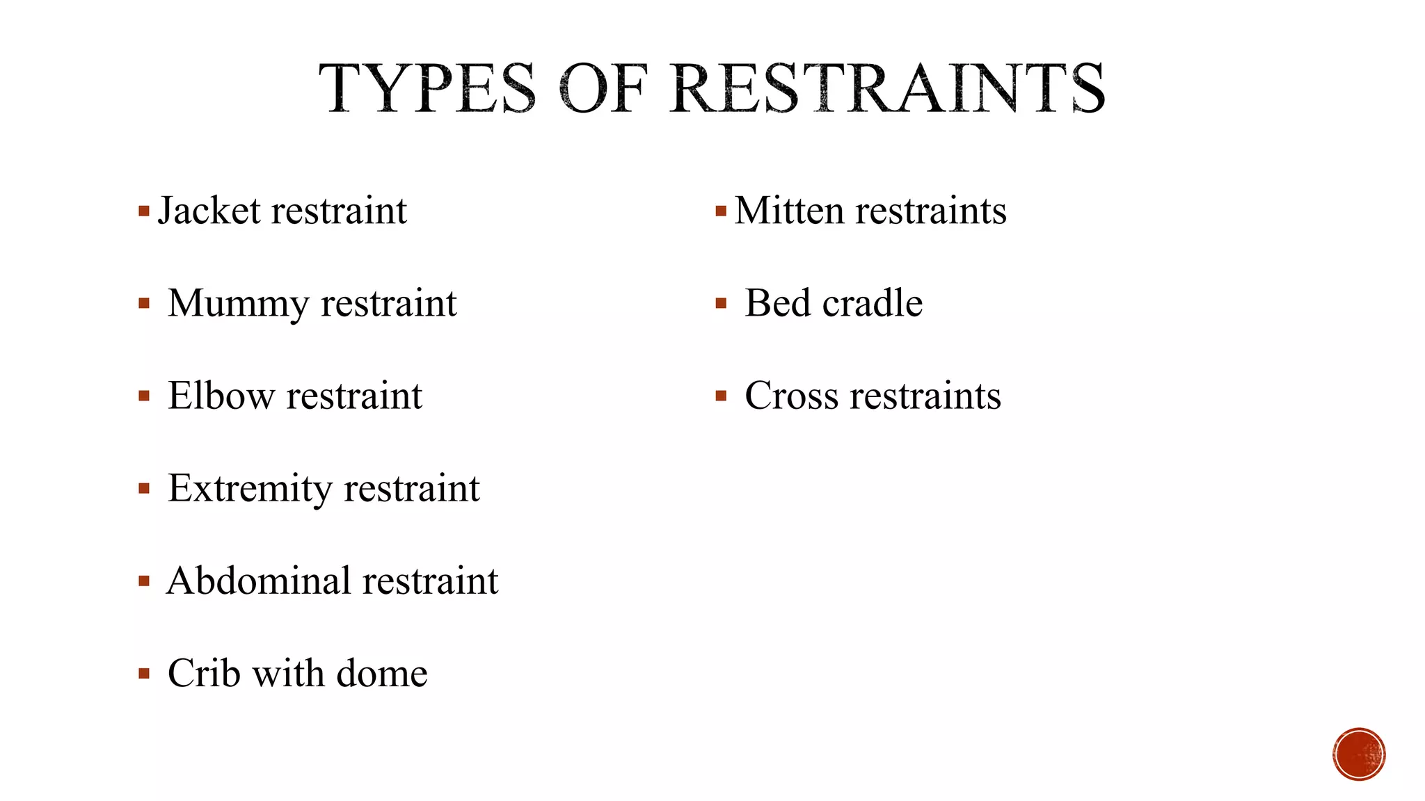 restraints ppt.pptx